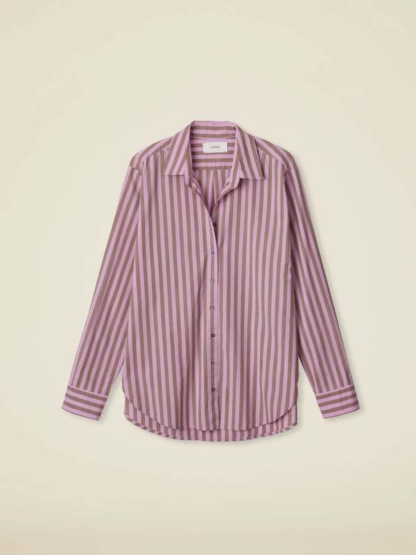 Xirena Beau Shirt- Fig Stripe | Garmentory