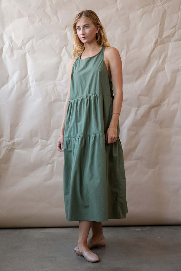 Juliette Fabbri Jo Maxi Nightdress - Olive | Garmentory