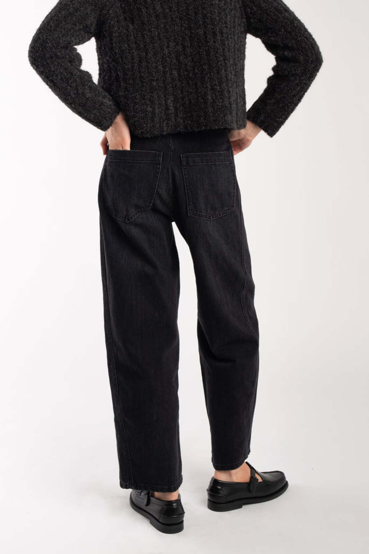 Micaela Greg panel jean - Faded Black | Garmentory