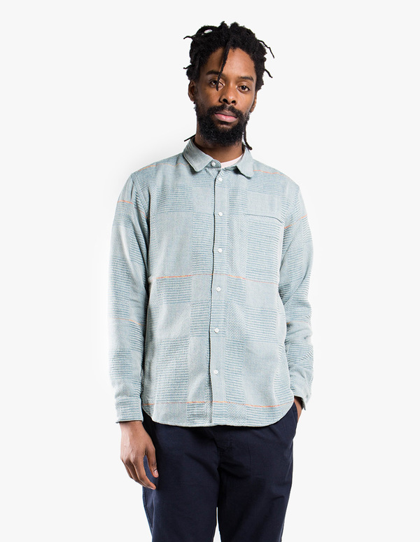 Neuba Babu Collared Shirt - Indigo | Garmentory