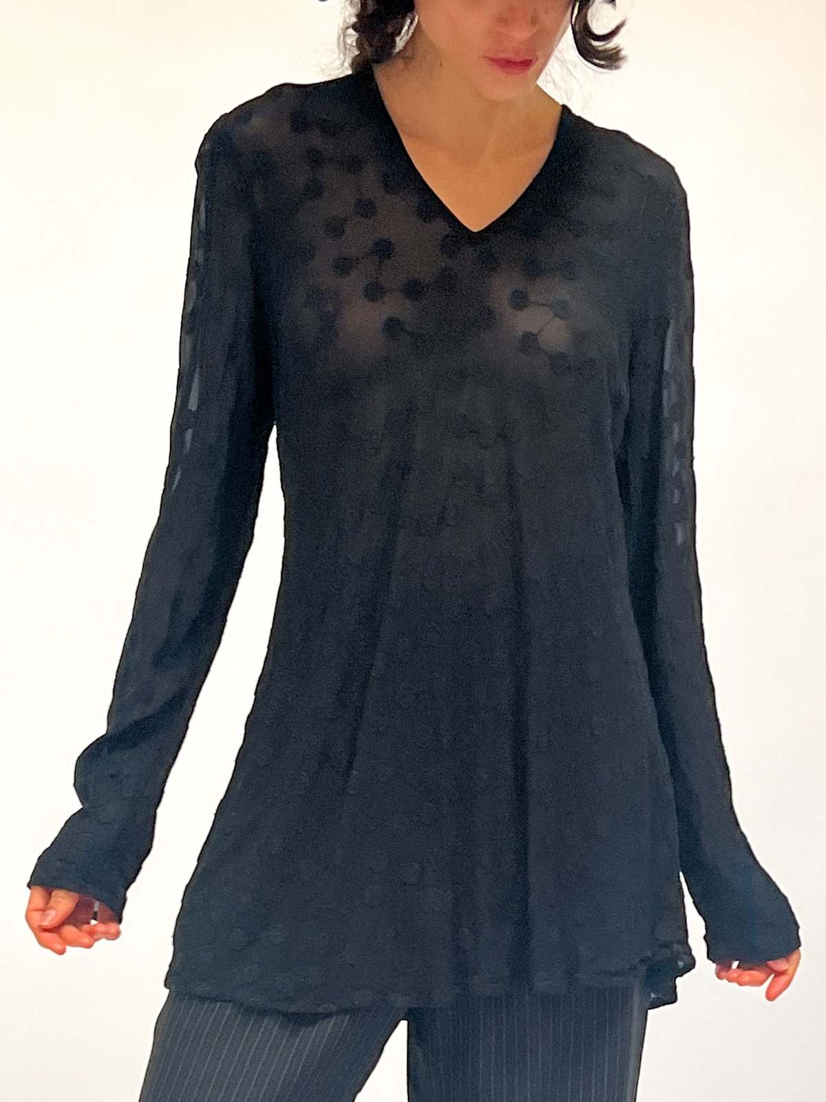 Vintage Ghost Connect the Dots Sheer Tee | Garmentory
