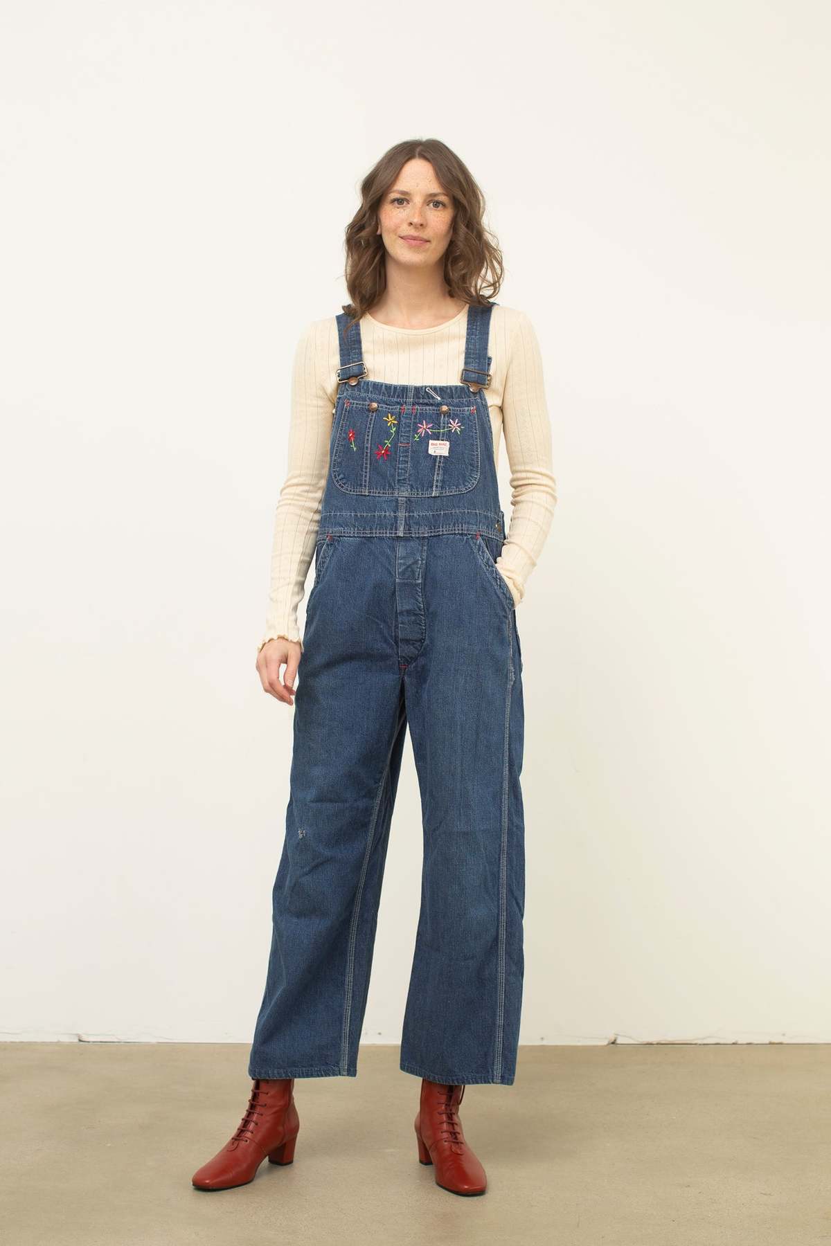 [Pre - Loved] Preservation Vintage Embroidered Big Mac Overalls - Blue ...