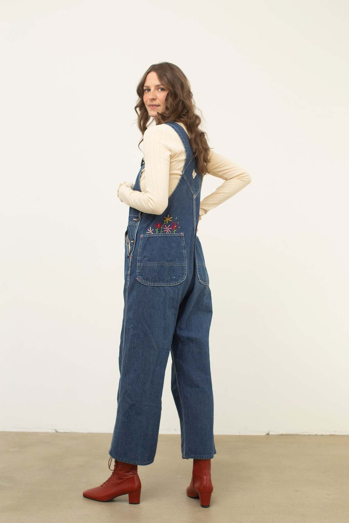 [Pre - Loved] Preservation Vintage Embroidered Big Mac Overalls - Blue ...