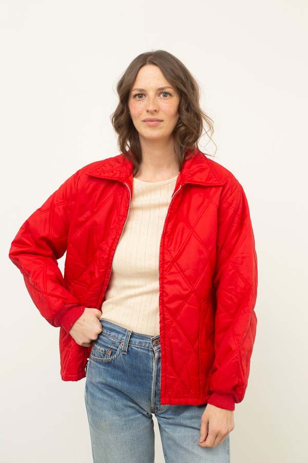 Red Quilted Jacket Garmentory