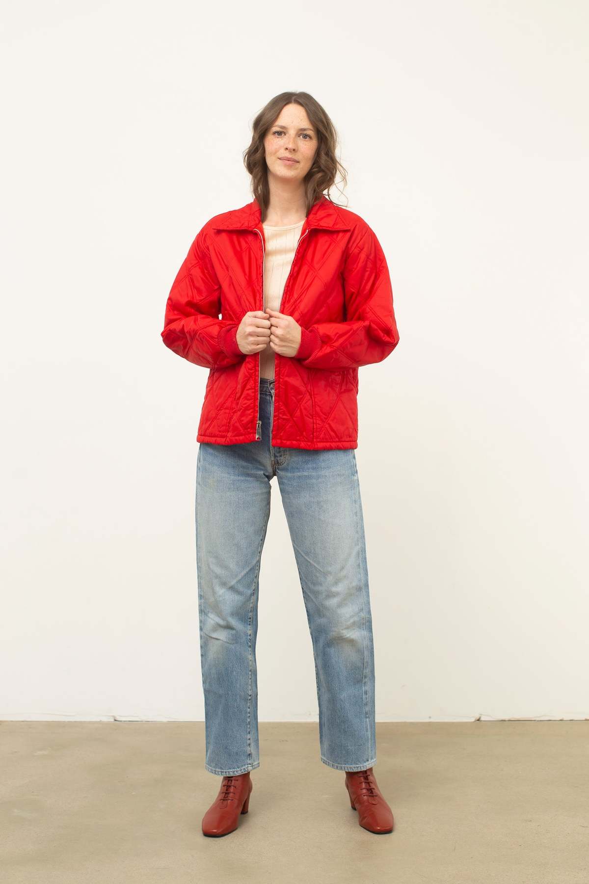 Red Quilted Jacket | Garmentory