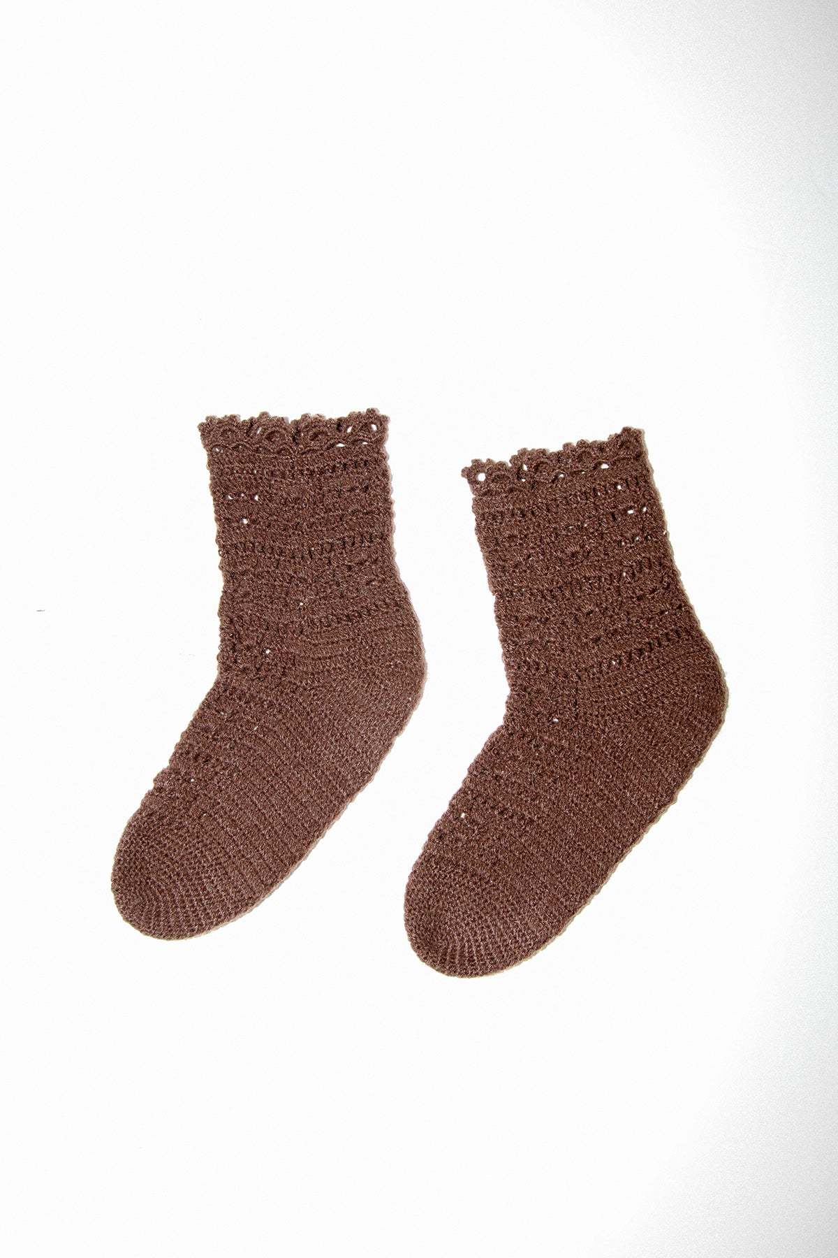 KkCo Crochet Sock - Mud | Garmentory