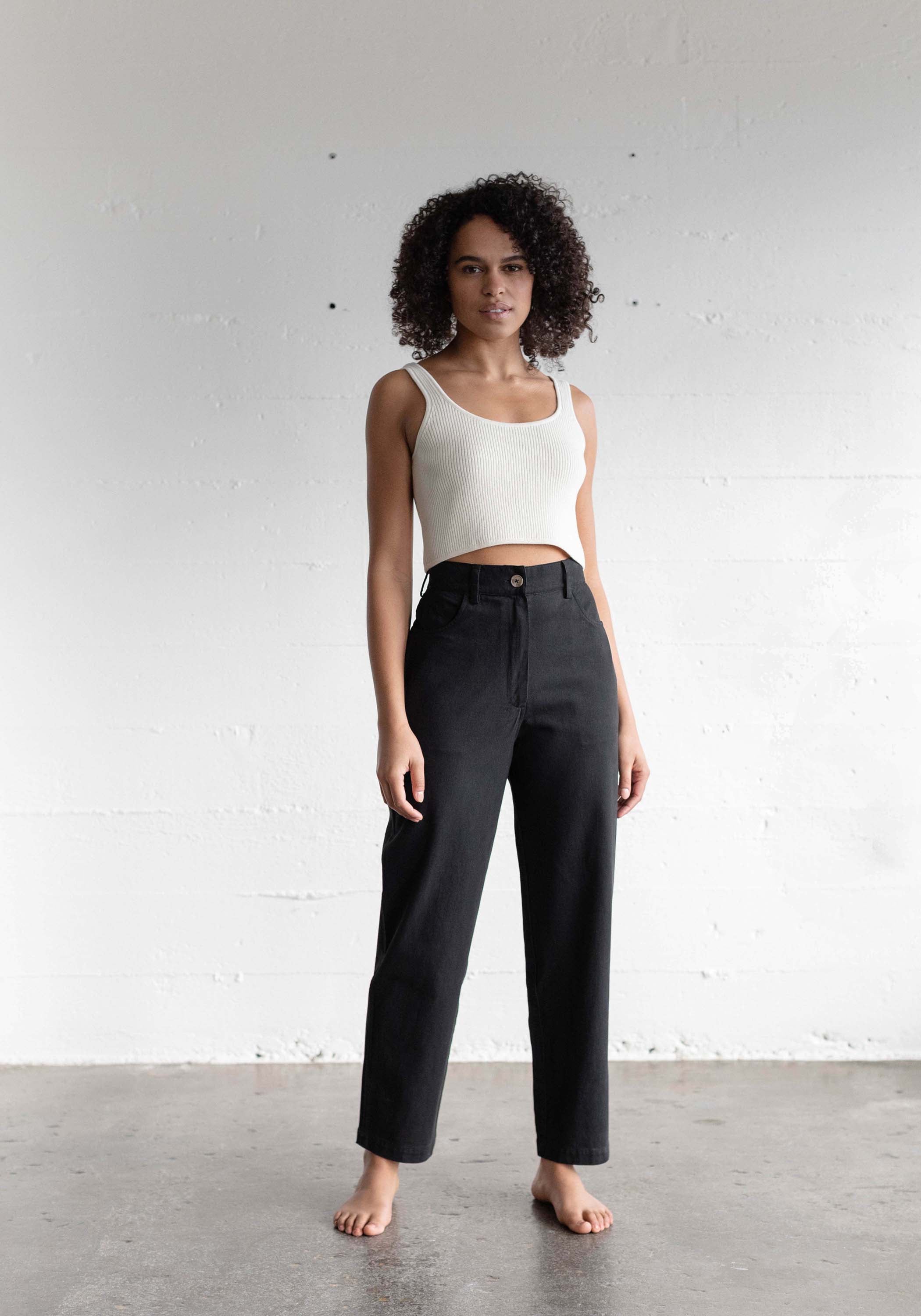 First Rite Narrow Trouser - Black | Garmentory