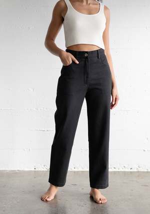 First Rite Narrow Trouser - Black | Garmentory