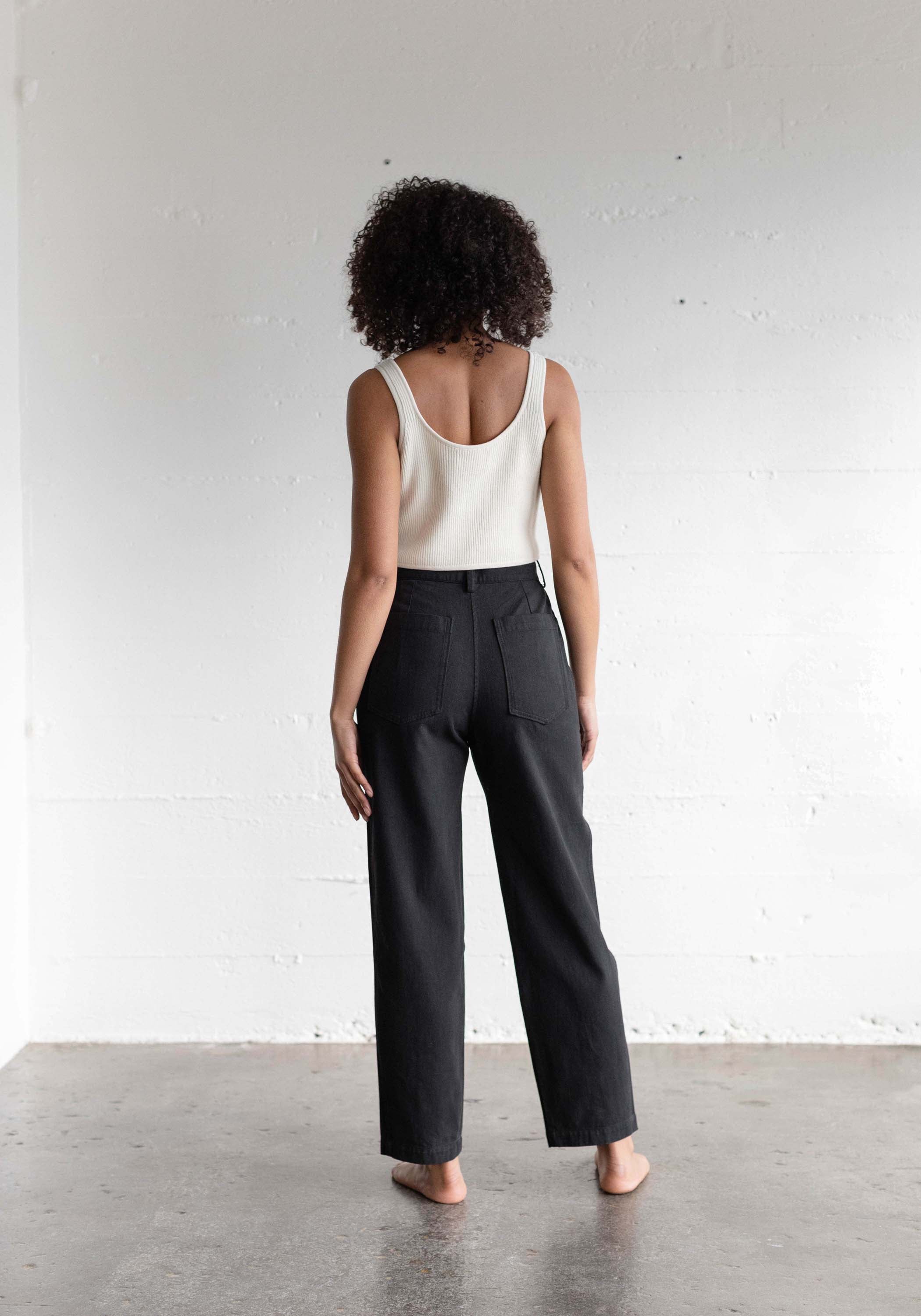 First Rite Narrow Trouser - Black | Garmentory