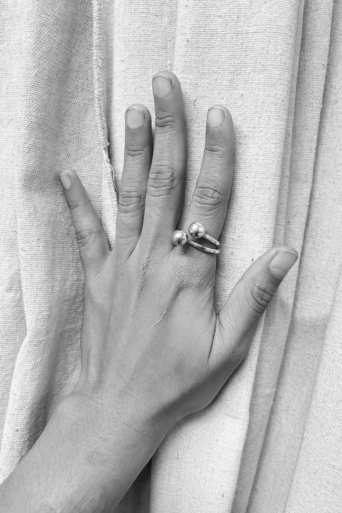 Vintage Double Ball Wrap Ring - Sterling Silver | Garmentory