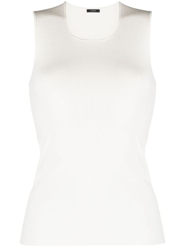 Joseph STRETCH TANK IN SILK CLOTHING - White | Garmentory