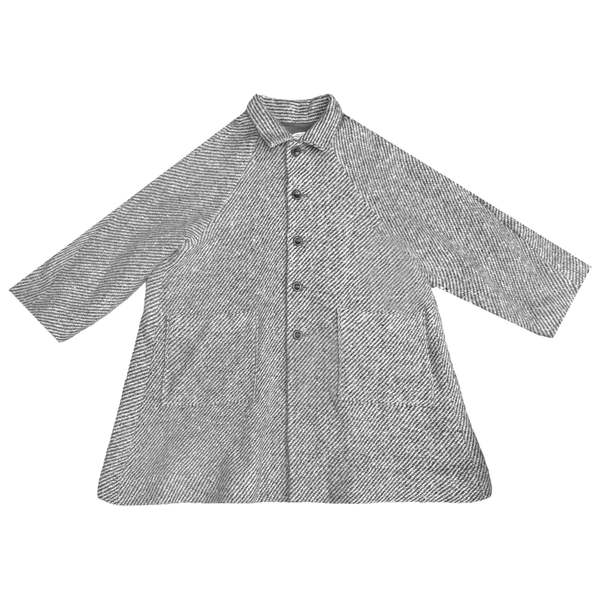 ICHI ANTIQUITES SNOW NEP WOOL COAT - GRAY | Garmentory