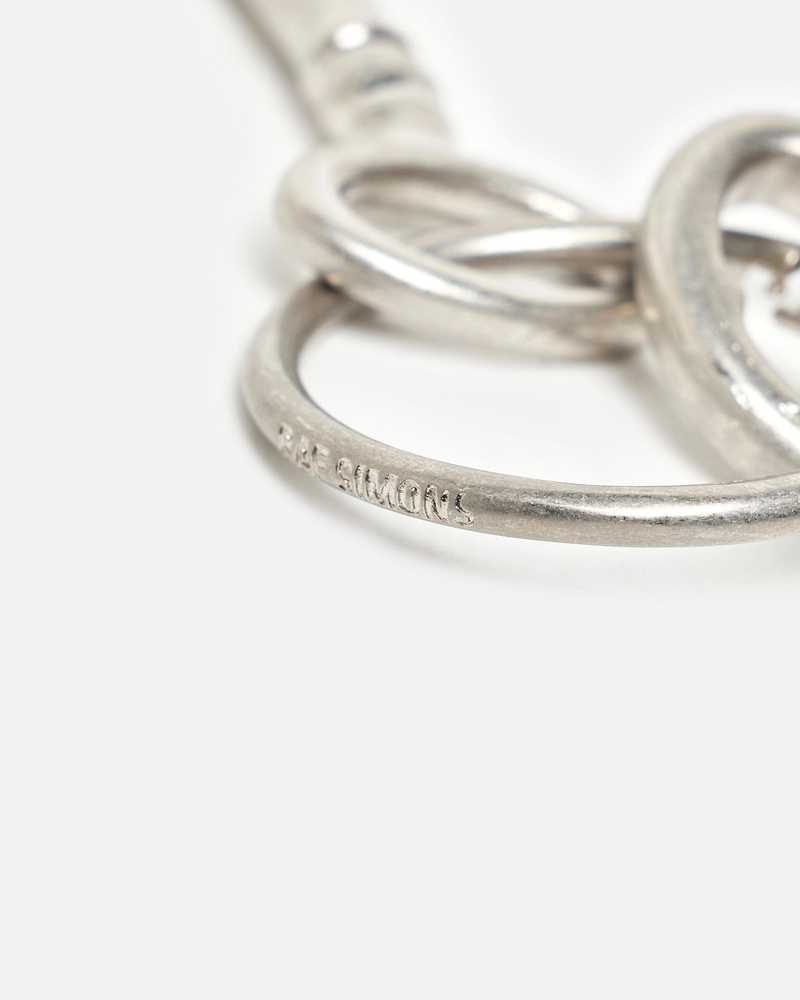 RAF SIMONS 8.5+11 cm Key Ring - Antique Silver | Garmentory