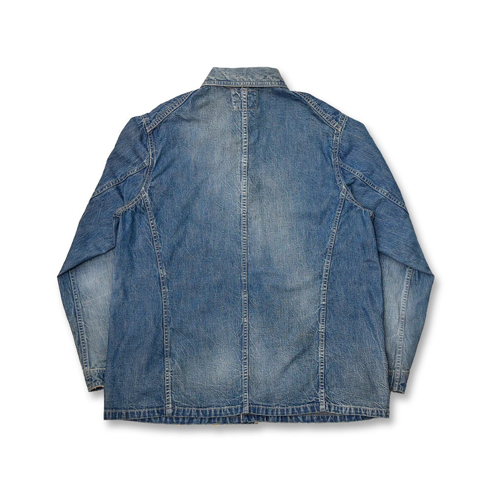 Full Count Denim Chore Jacket - Indigo Blue | Garmentory