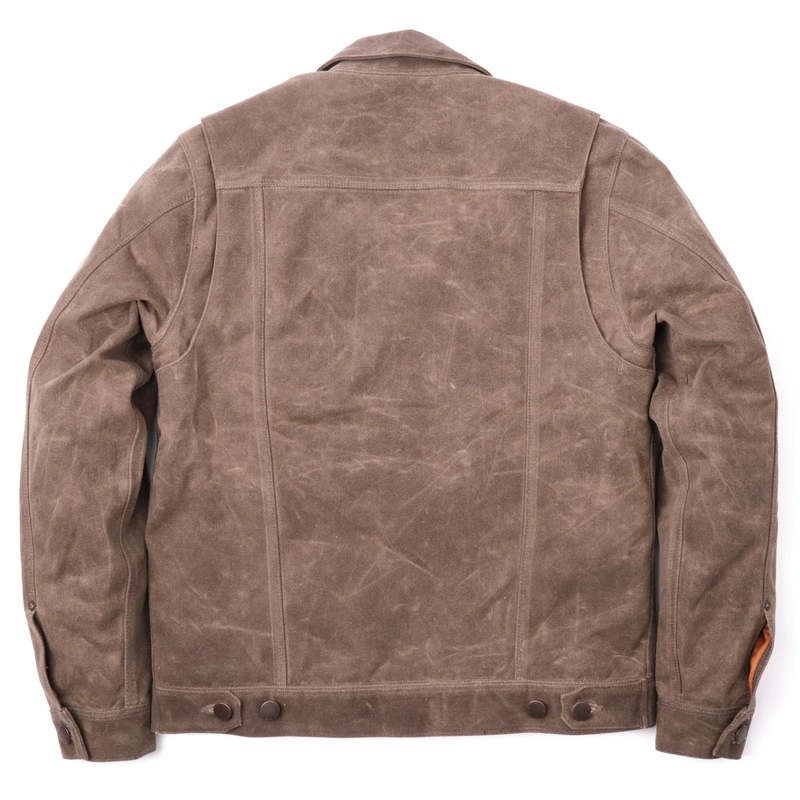 Freenote Cloth Riders Jacket Heavy Waxed Canvas - Tobacco Wool | Garmentory