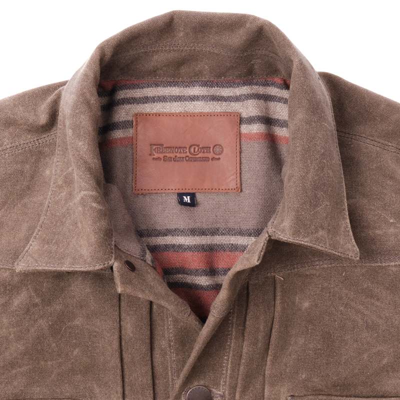 Freenote Cloth Riders Jacket Heavy Waxed Canvas - Tobacco Wool | Garmentory