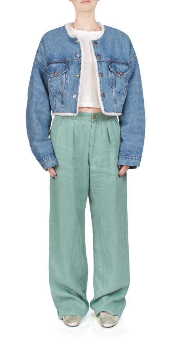 DENIMIST Blake Oversized Cropped Denim Jacket | Garmentory