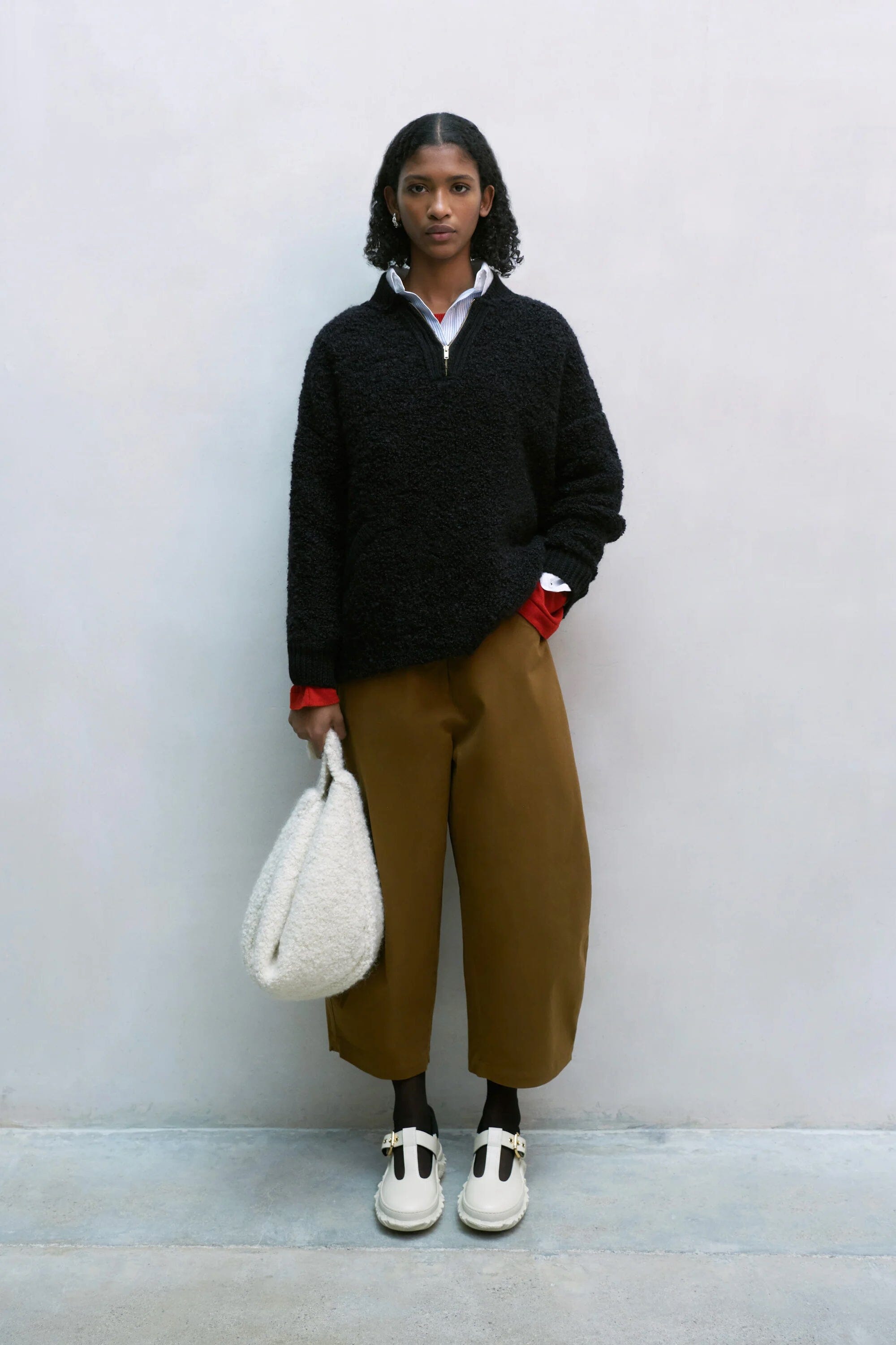 Cordera Cotton Curved Pant - Toffee | Garmentory