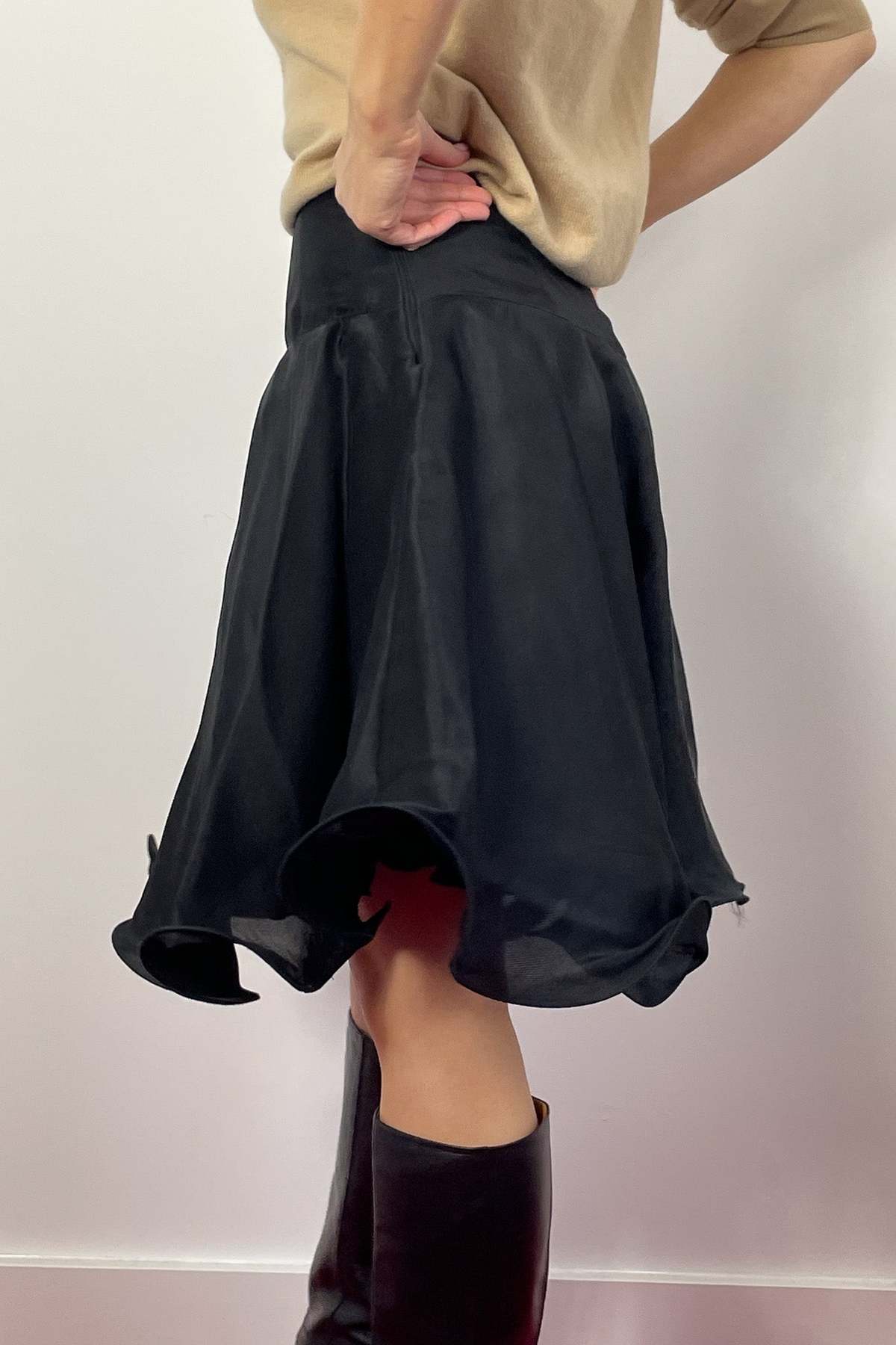 Pancaldi & B Silk Skater skirt | Garmentory