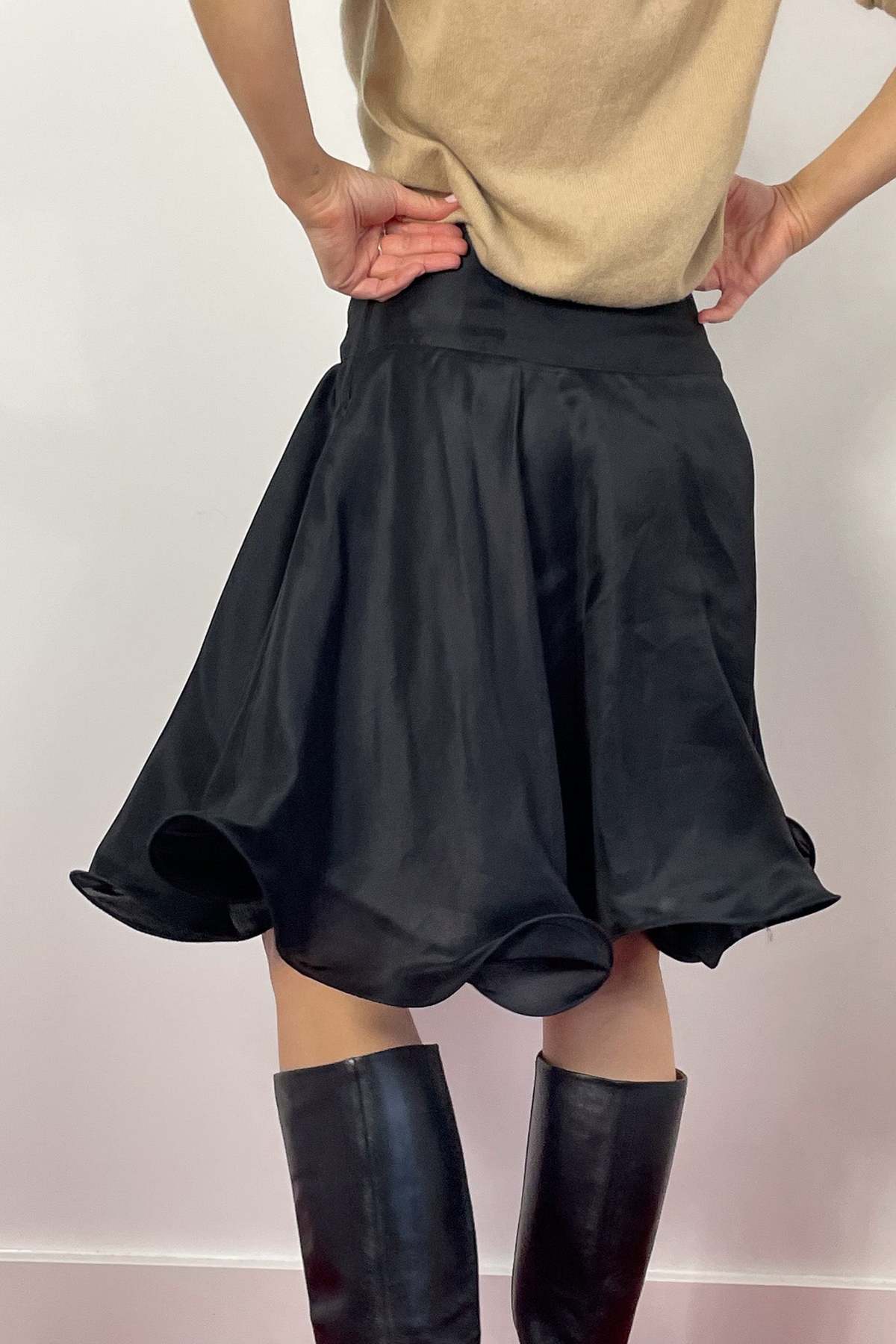 Pancaldi & B Silk Skater skirt | Garmentory