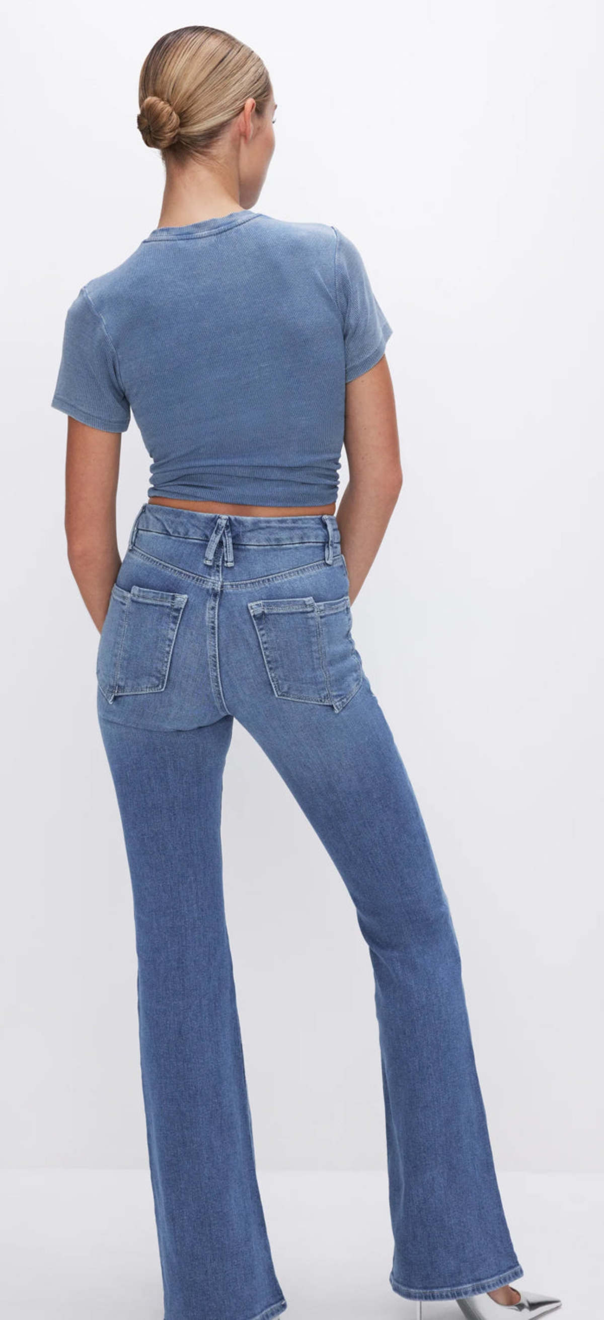 Good American Good Legs Flare Jeans | Garmentory