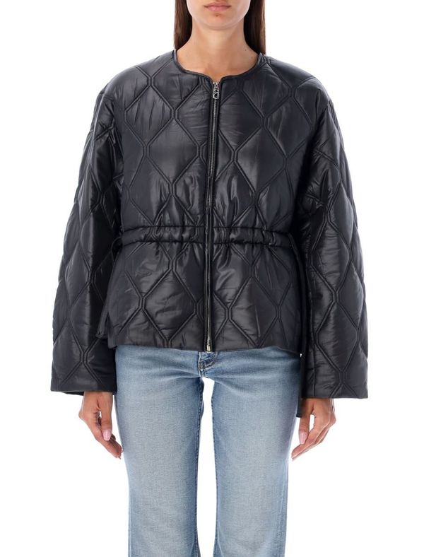 GANNI Quilted cropped jacket | Garmentory