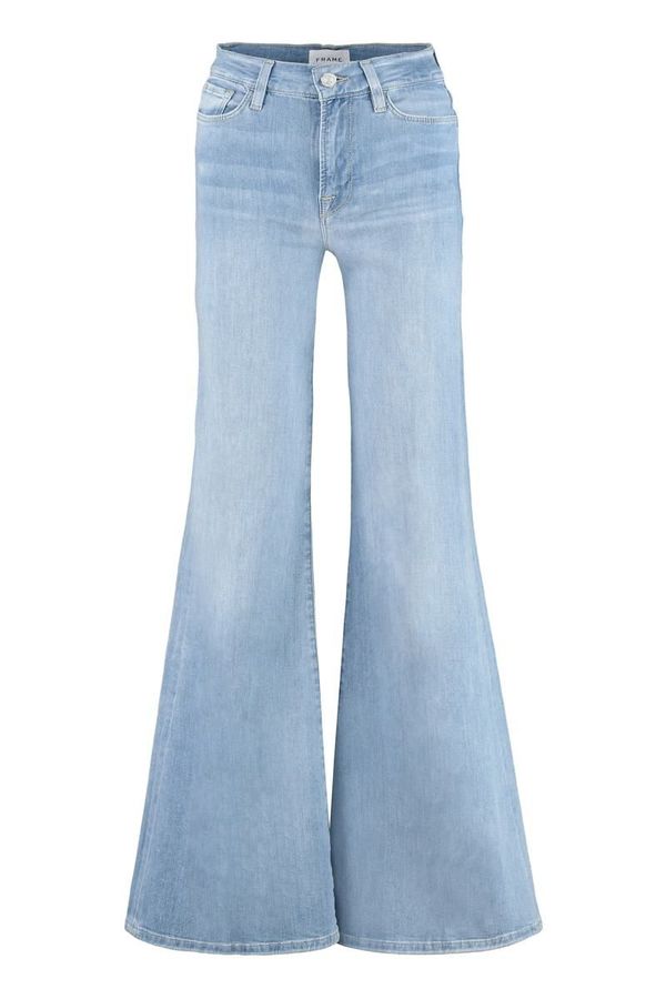 Frame LE PALAZZO WIDE-LEG JEANS - Denim | Garmentory