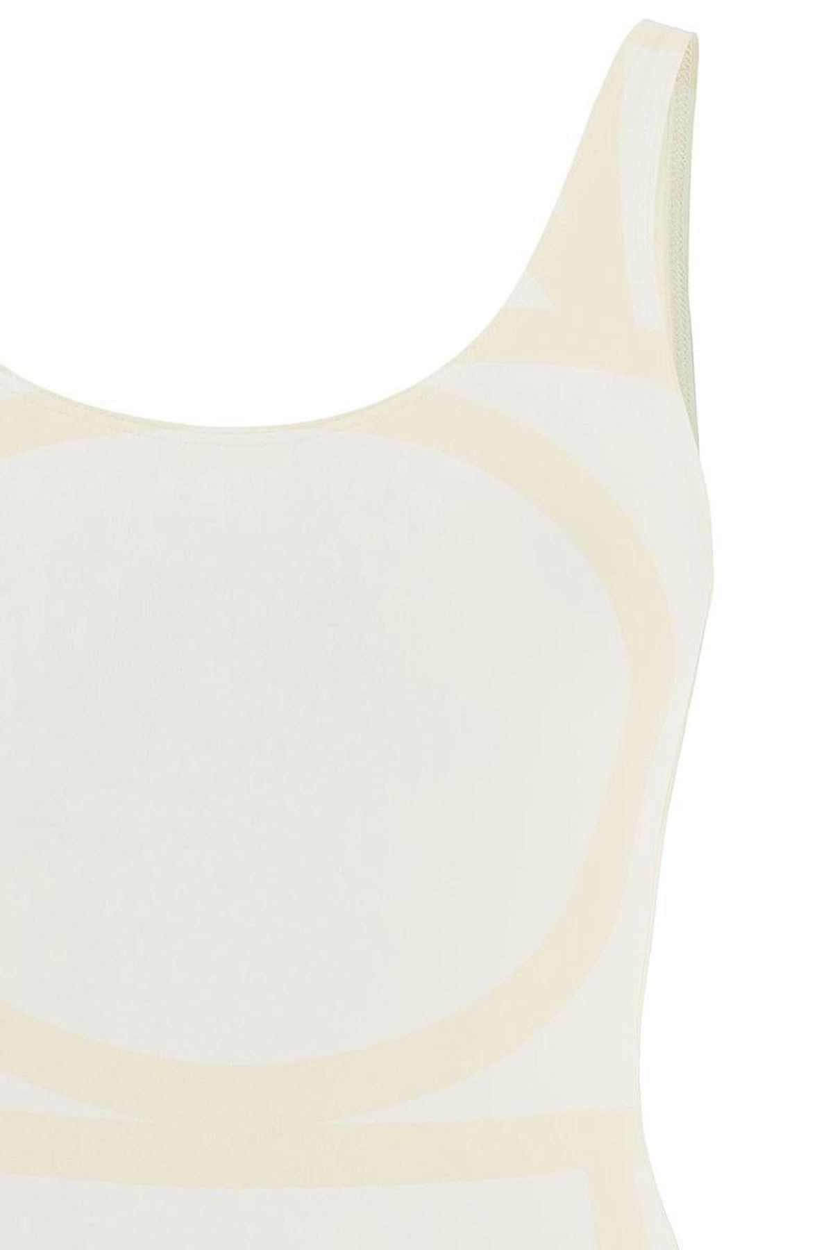 Toteme One Piece Monogram Swimsuit - White | Garmentory