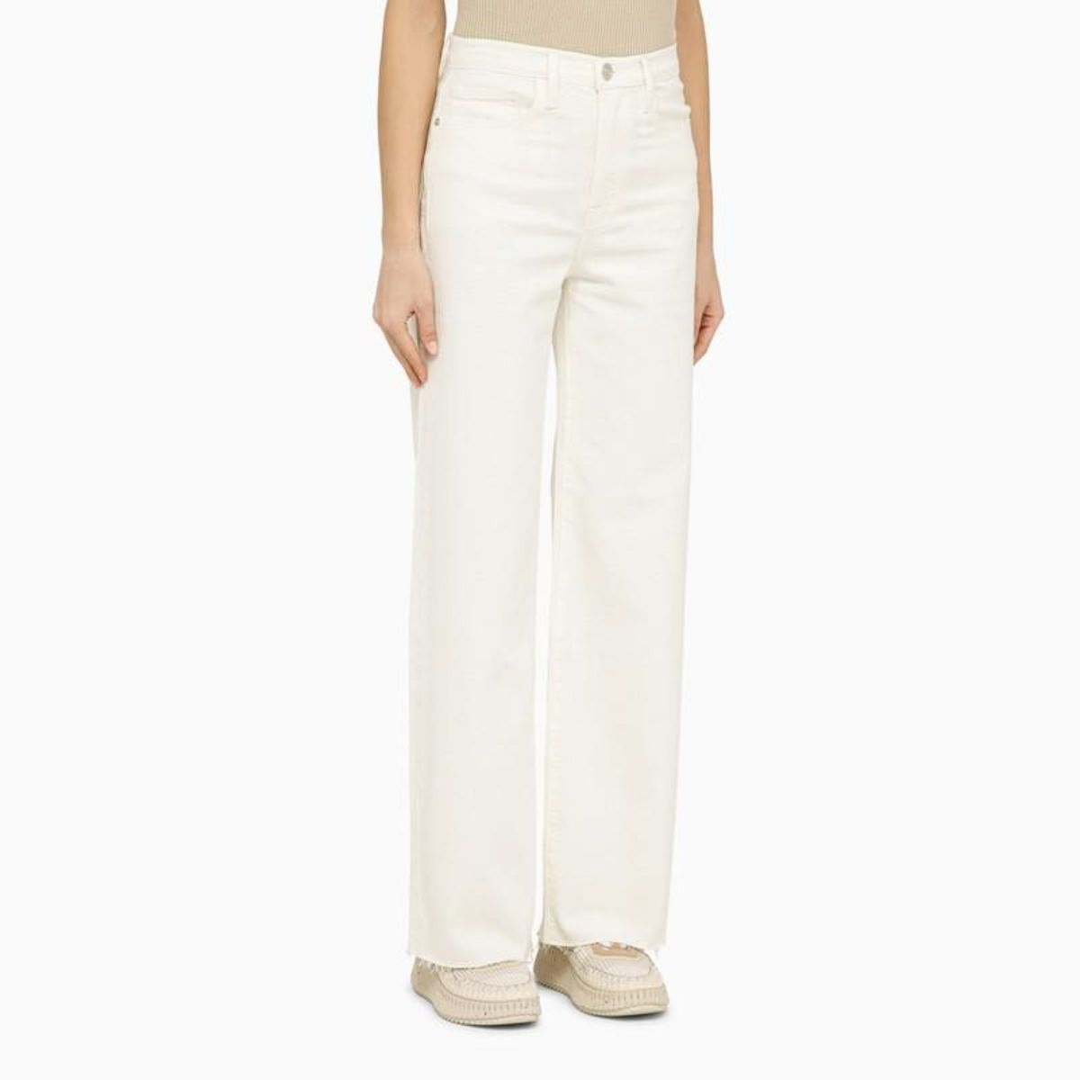 FRAME Denim Le Jane denim jeans - White | Garmentory
