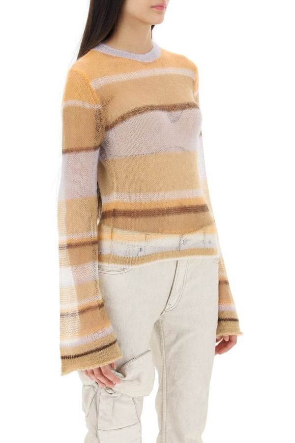 Acne Studios striped mohair sweater - Multi | Garmentory