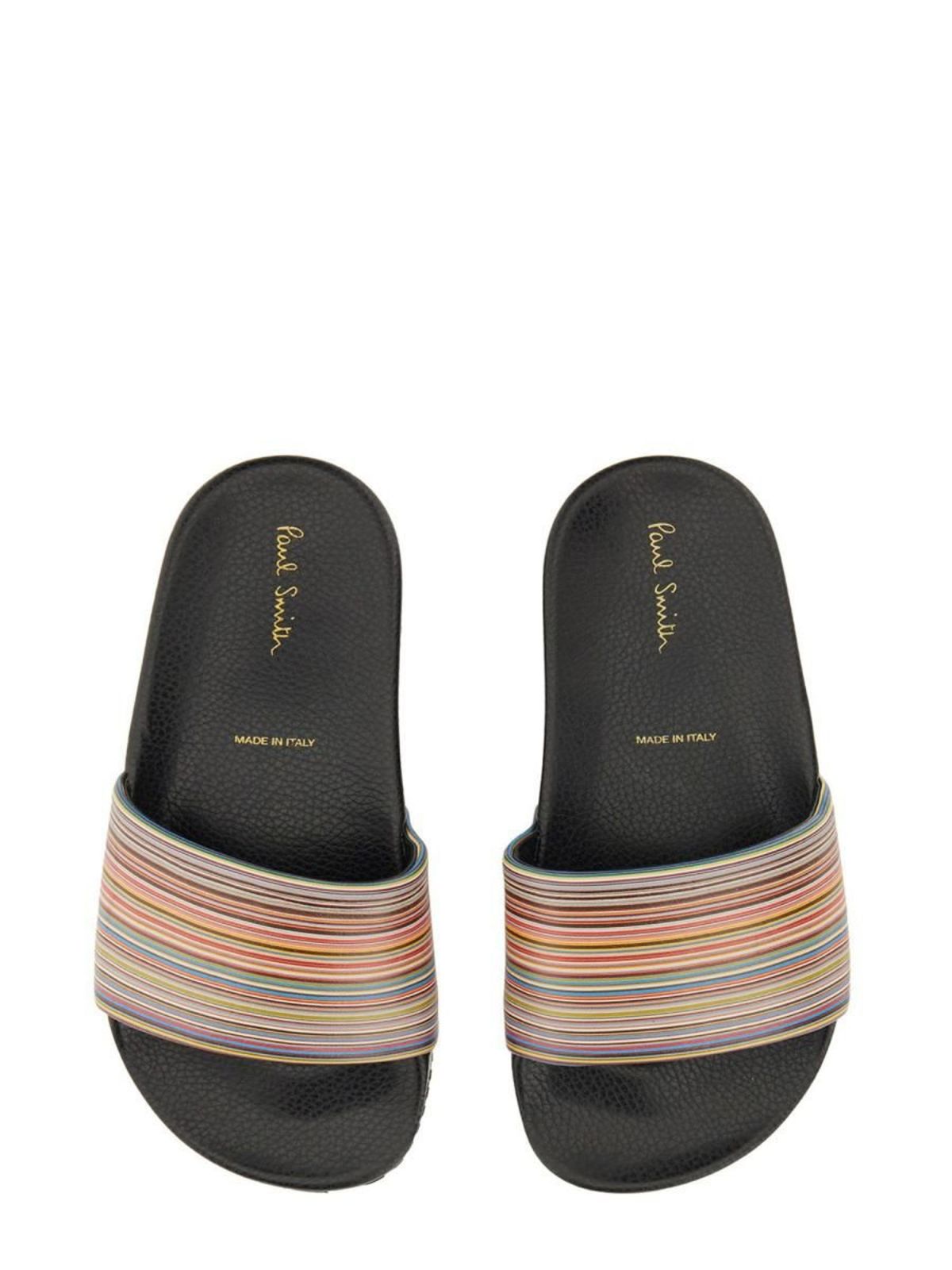 PAUL SMITH SLIDE SANDAL WITH LOGO - Multi | Garmentory