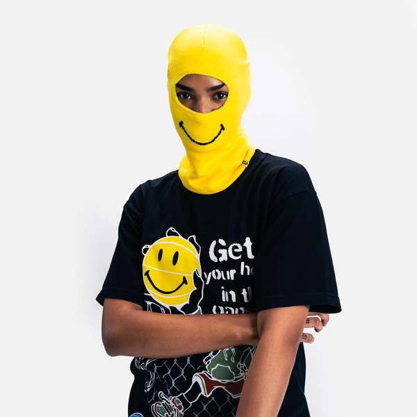 MARKET SMILEY BALACLAVA - YELLOW | Garmentory