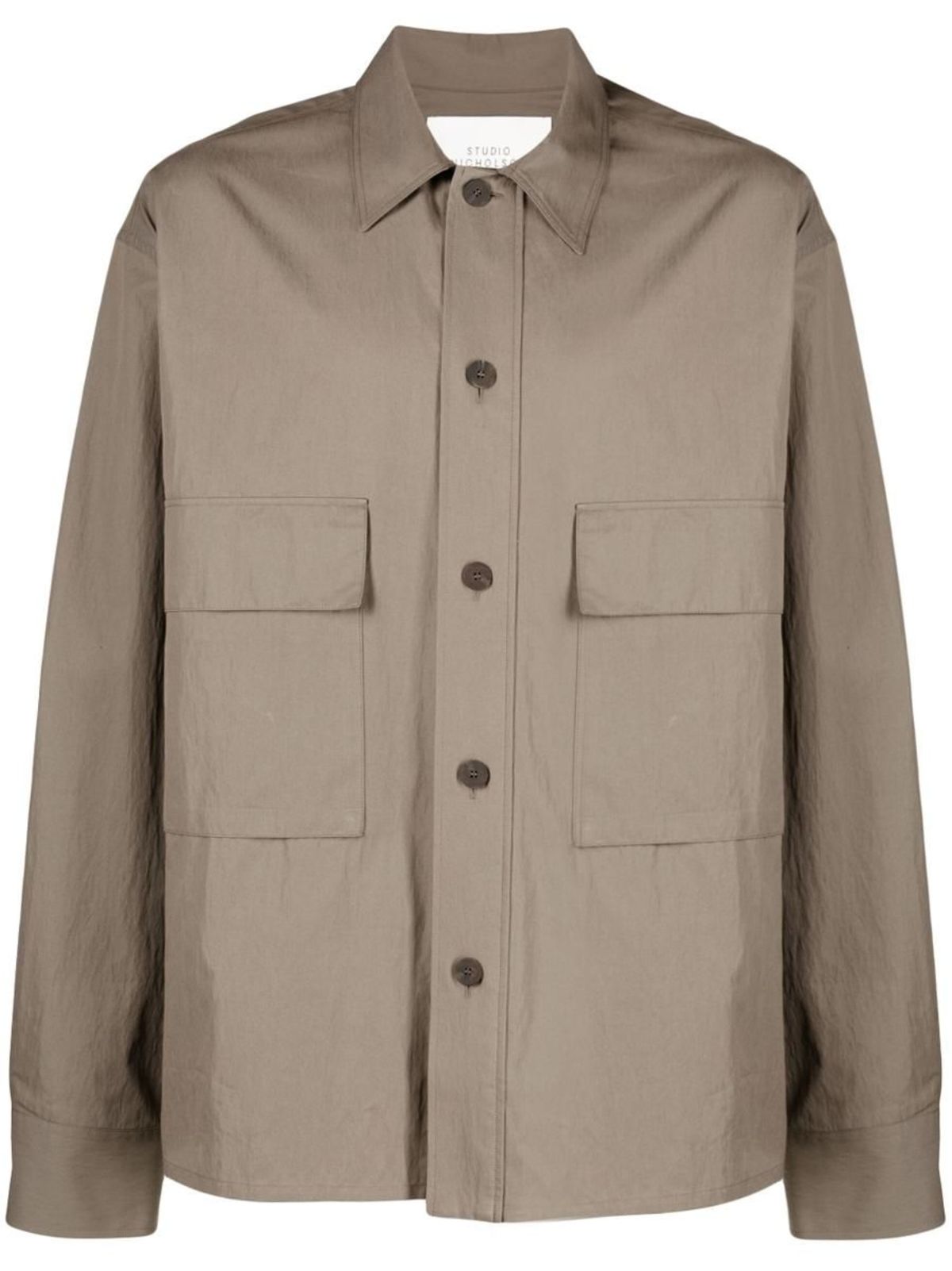Studio Nicholson POCKET OVERSHIRT CLOTHING - Grey | Garmentory