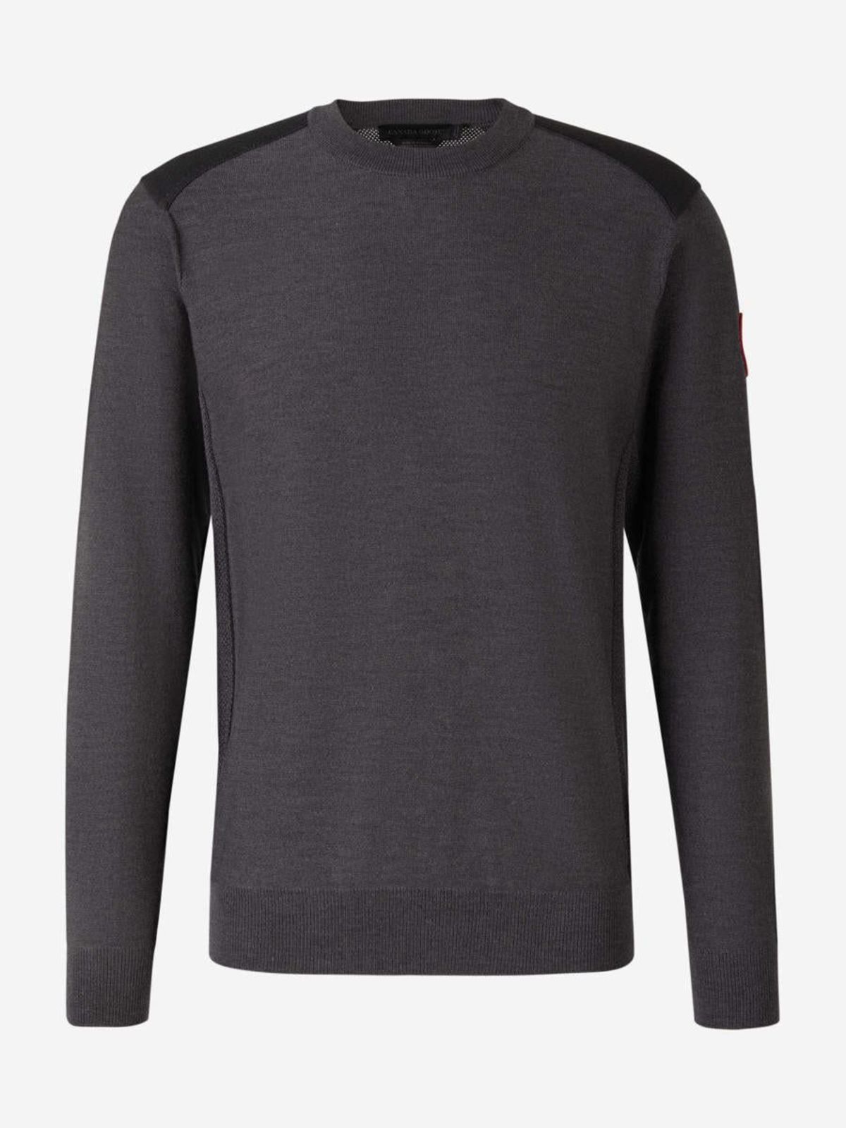 Canada Goose DARTMOUTH WOOL SWEATER - IVORY/BLACK | Garmentory