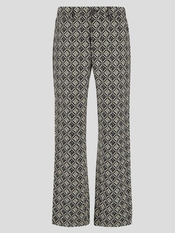 Marine Serre Logo Pattern Tailored Trousers | Garmentory