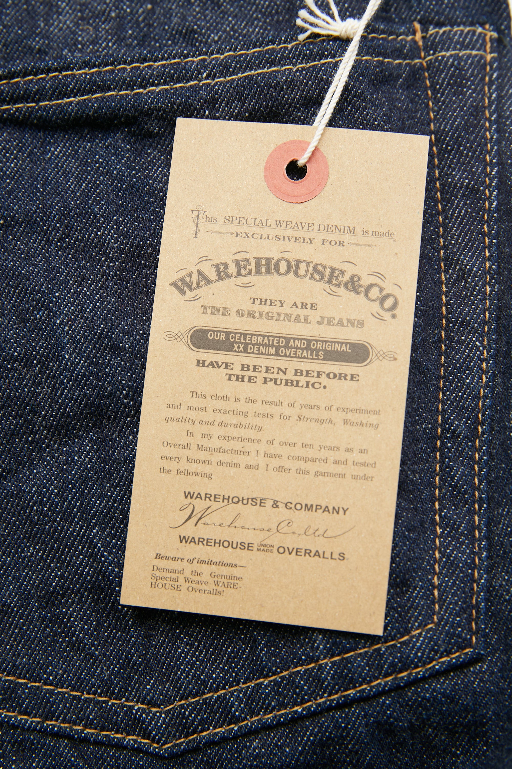 Warehouse & Co. Lot 900xx Slim Fit Jeans - Indigo Denim/One Wash ...