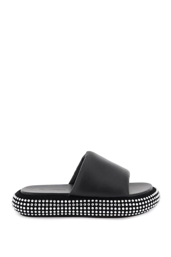 JW ANDERSON crystal bumper slides - Black | Garmentory