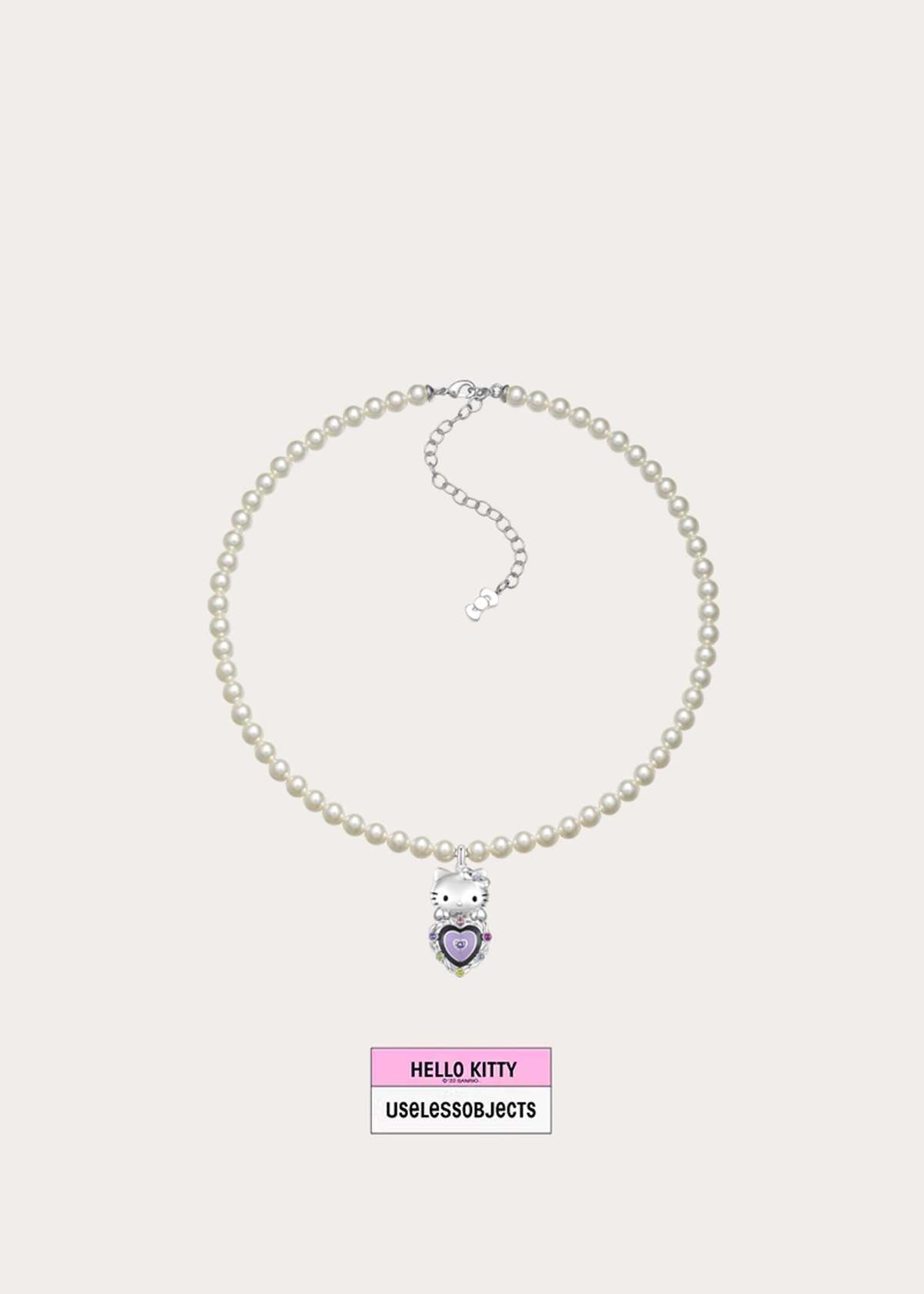 Uselessobjects Purple Hello Kitty Necklace Pearl Garmentory