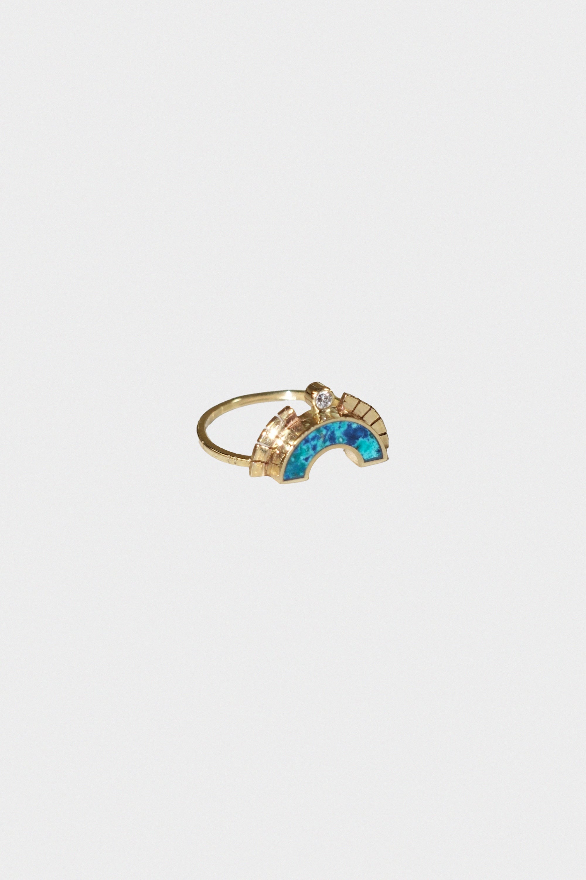 Young in the Mountains Rising Sol Ring - 14k Yellow Gold | Garmentory