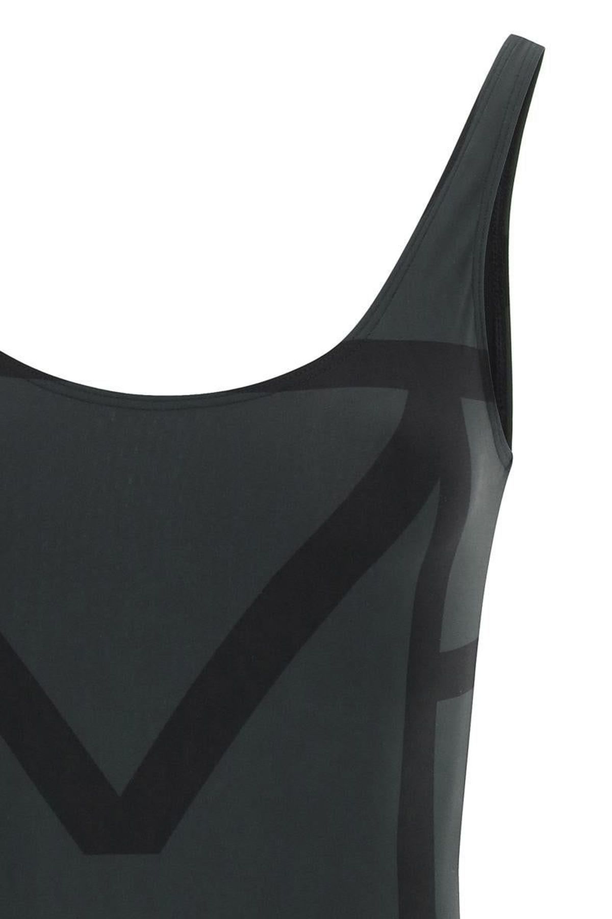 Totême one piece monogram swimsuit - Black | Garmentory