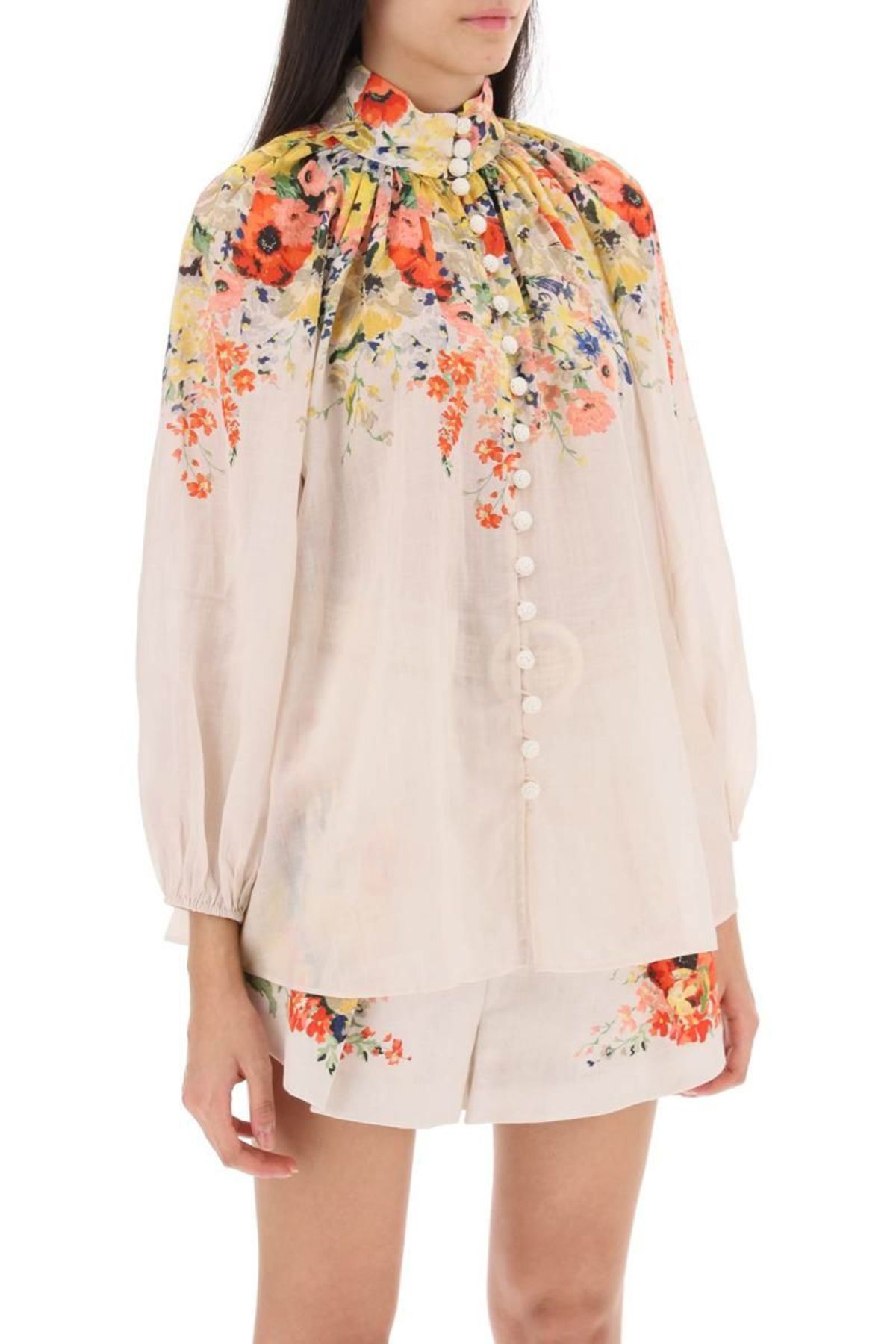 Zimmermann alight ramie billow blouse - White | Garmentory