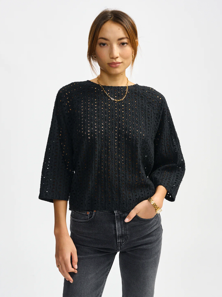 Bellerose Divine Broderie Top - Black | Garmentory