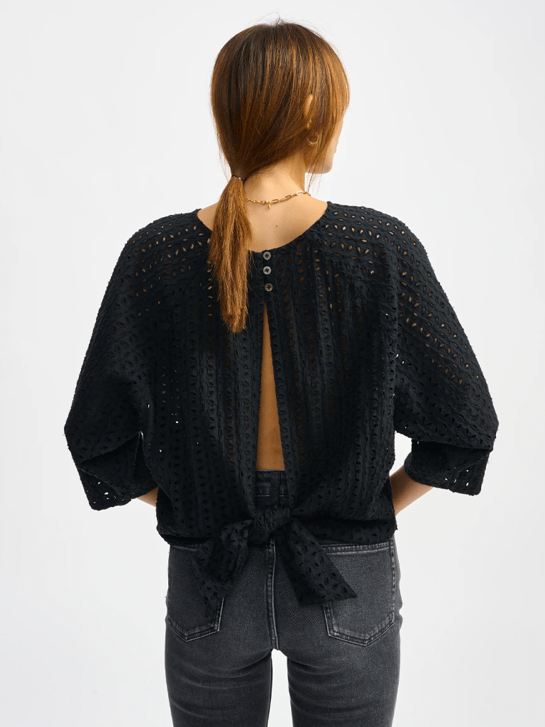 Bellerose Divine Broderie Top - Black | Garmentory
