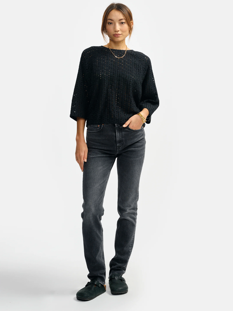 Bellerose Divine Broderie Top - Black | Garmentory