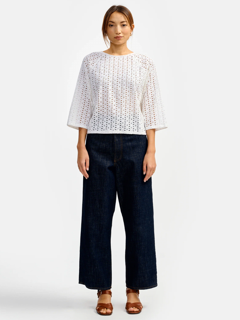 Bellerose Divine Broderie Top - White | Garmentory