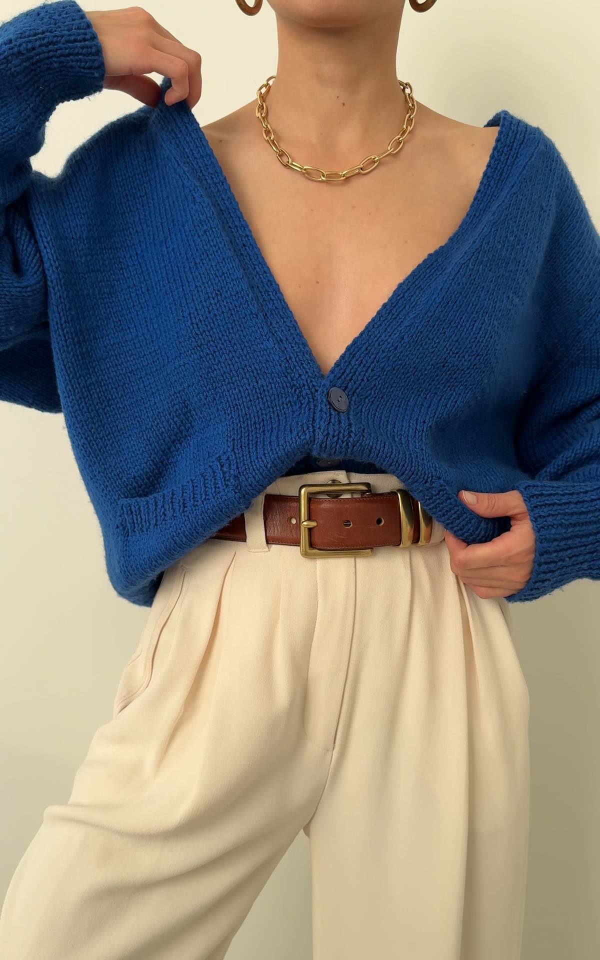 Vintage Wool Knit Cardigan Myrtille Garmentory