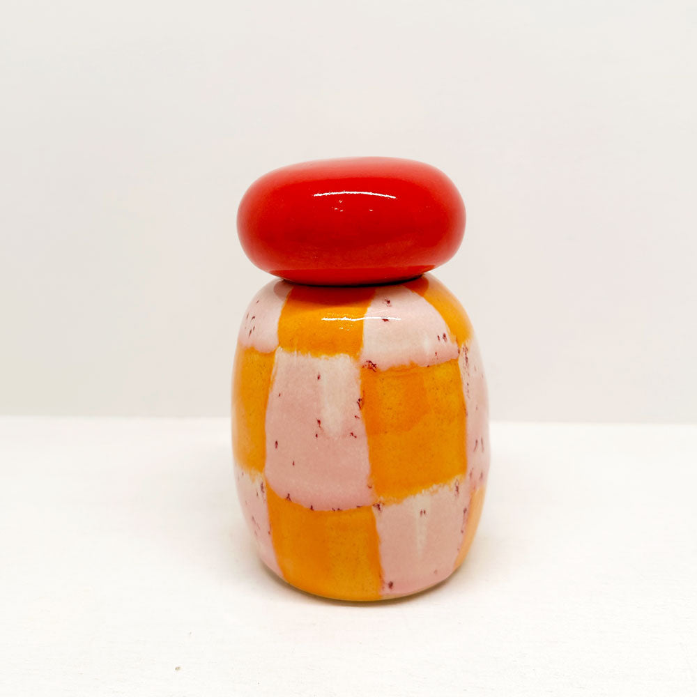 Claudia Frolova Studio Patterned Ceramic Jar | Garmentory