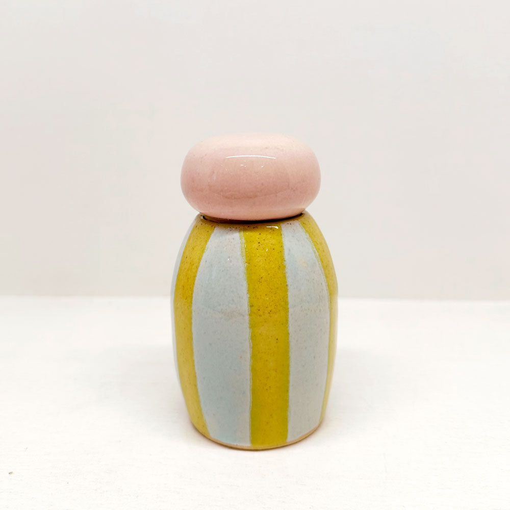 Claudia Frolova Studio Patterned Ceramic Jar | Garmentory
