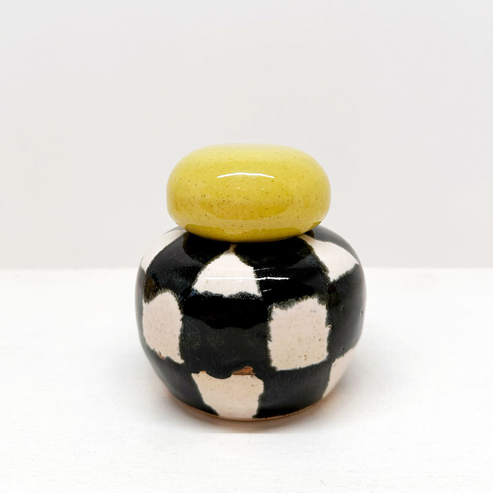 Claudia Frolova Studio Patterned Ceramic Jar | Garmentory