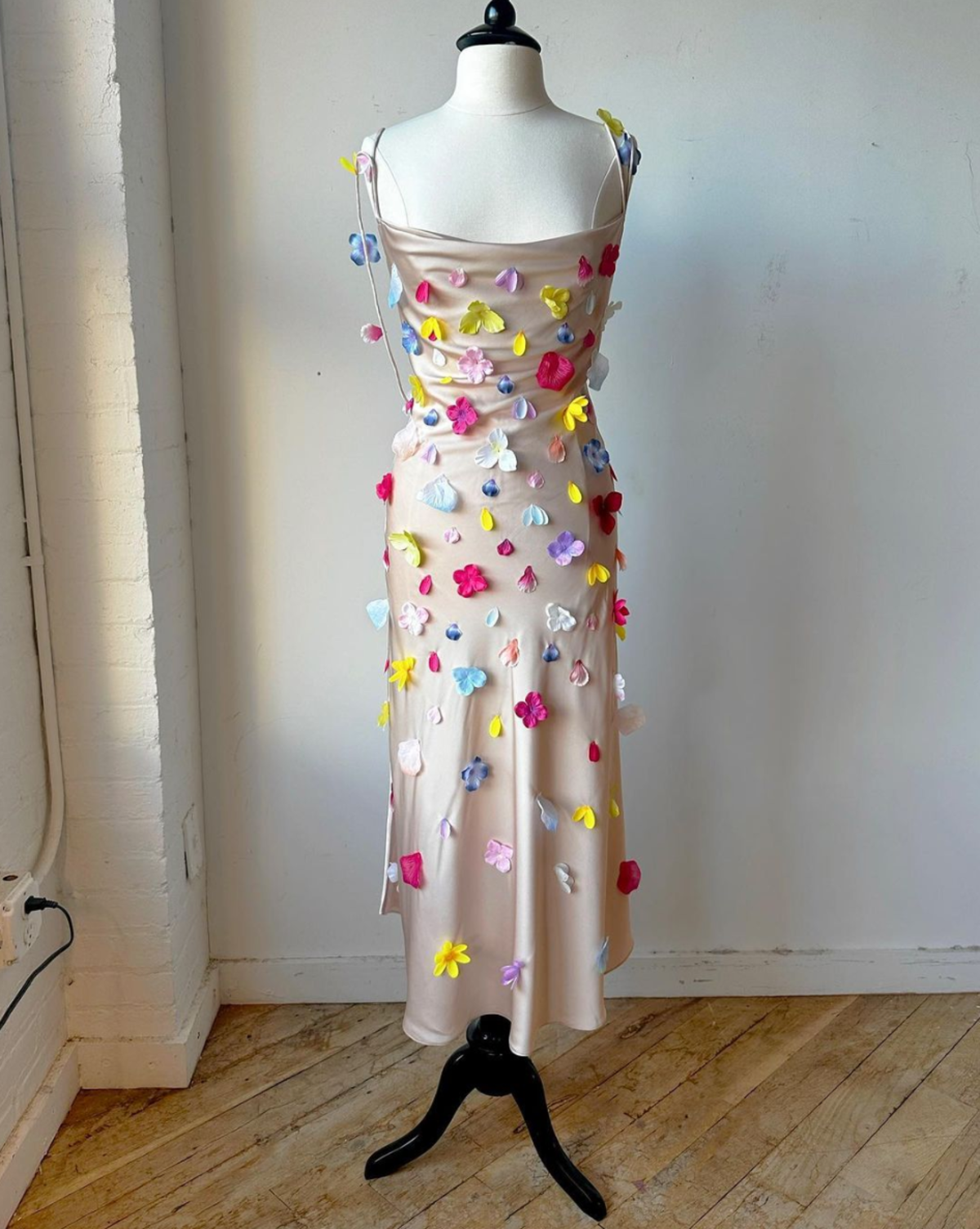 Tyler McGillivary LIKES ME NOT DRESS - SAND W/WILDFLOWERS | Garmentory